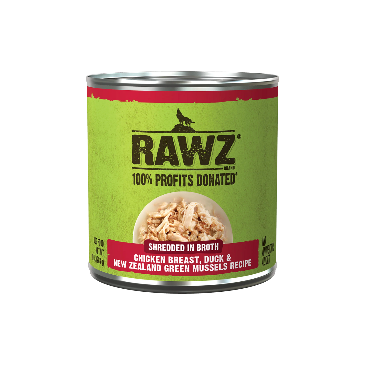 RAWZ Shredded Chicken Breast, Duck & New Zealand Green Mussels Recipe – Paws on Chicon