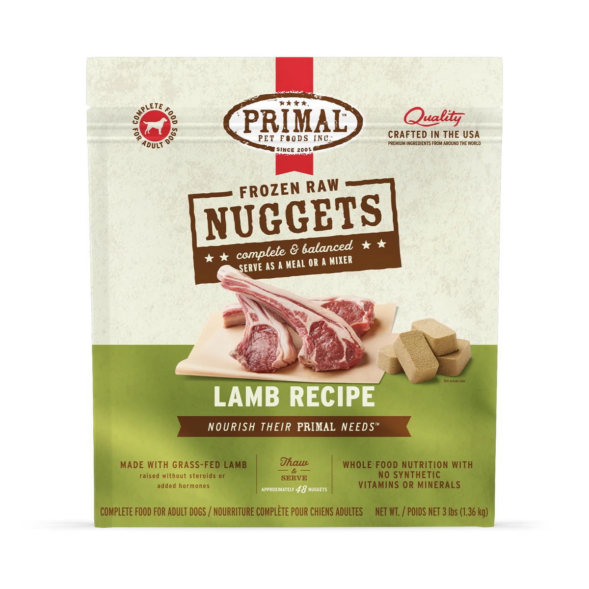PRIMAL FROZEN RAW LAMB – Paws on Chicon