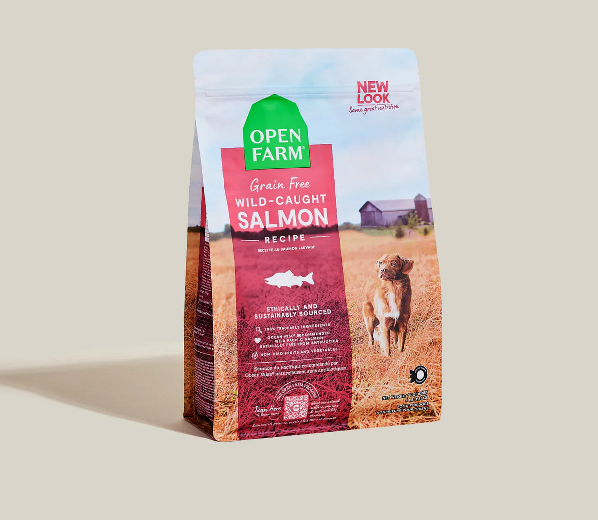 OPEN FARM Wild-Caught Salmon Grain-Free Dog Kibble – Paws on Chicon