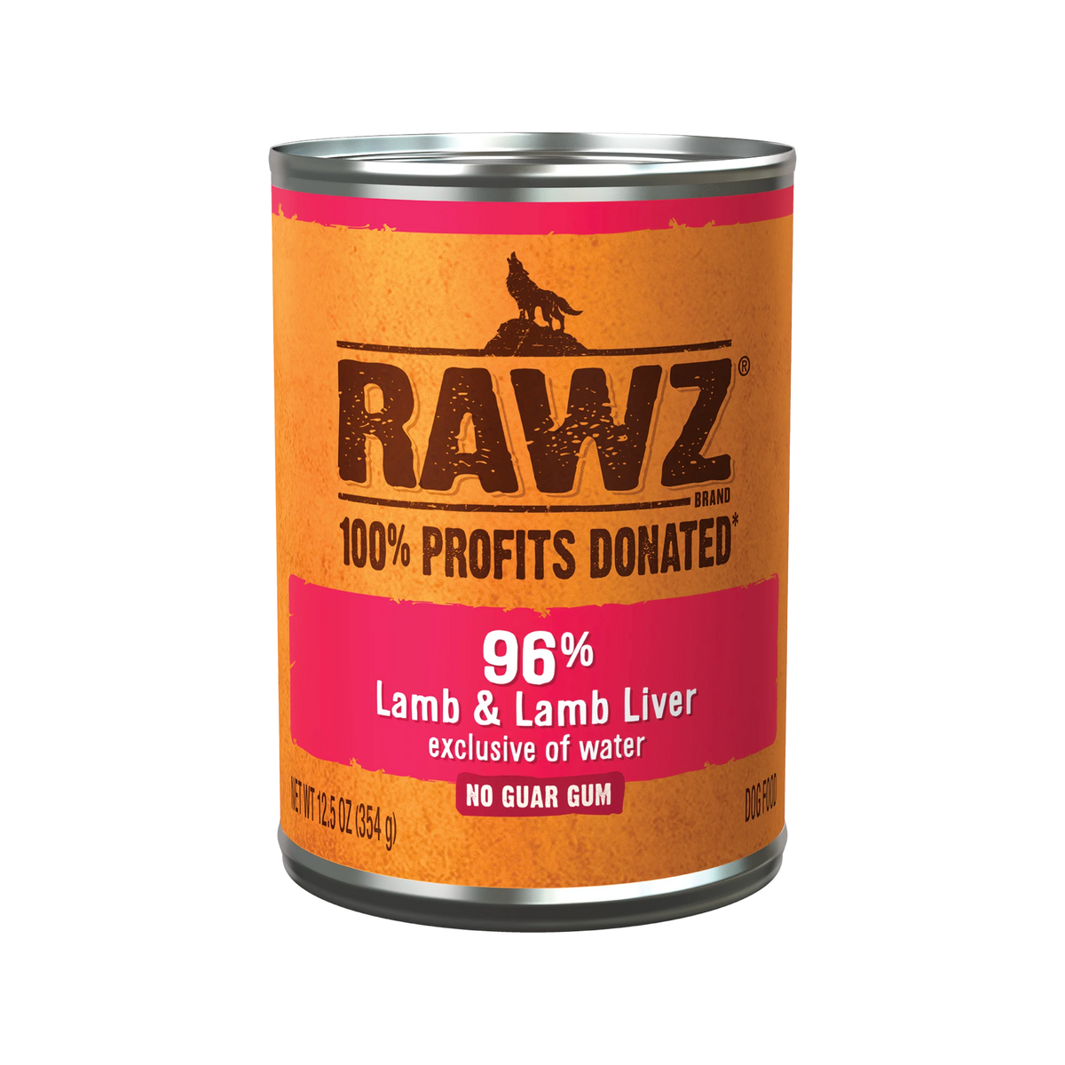 RAWZ 96% Lamb & Lamb Liver Recipe Dog Food 12OZ – Paws on Chicon