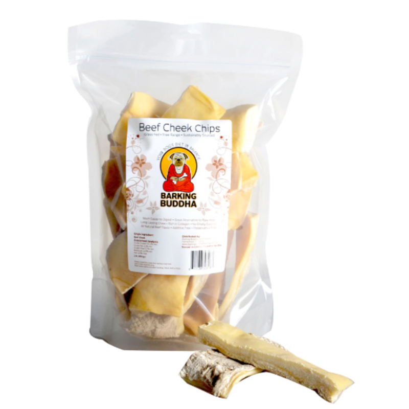 Barking Buddha Beef Cheek Chips 1LB – Paws on Chicon